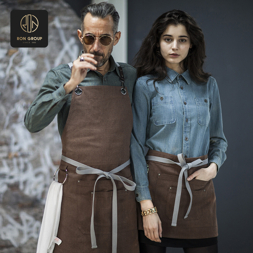 Custom Woven Polyester Chef Aprons for Restaurants