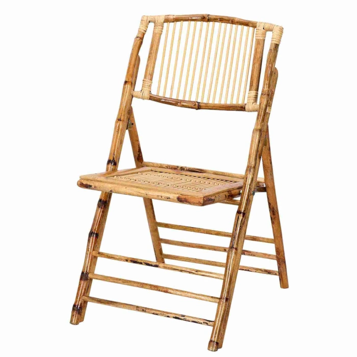 Portable Bamboo Folding Chair Lightweight Design